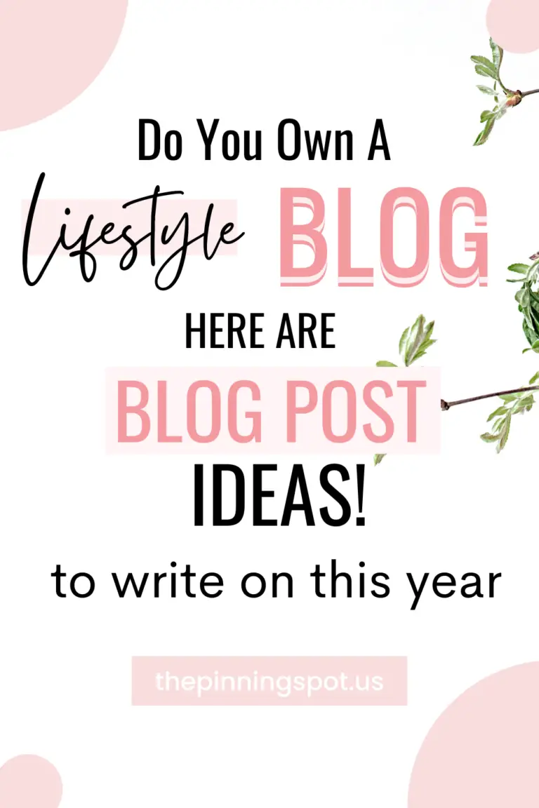 Lifestyle blog post ideas that people actually want to read.